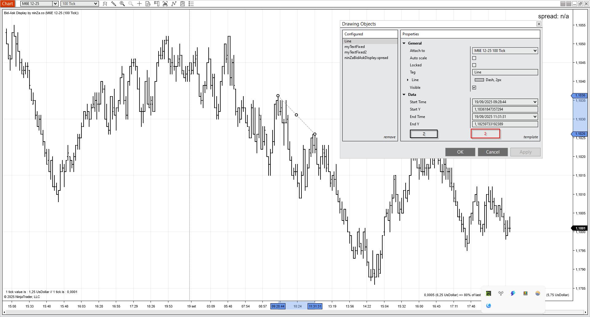 Simple line drawing tool modification - Desktop SDK - Indicators ...